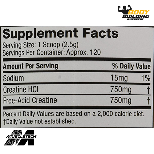 MuscleTech Cell-Tech Creactor Creatine HCl Powder - 120 servings